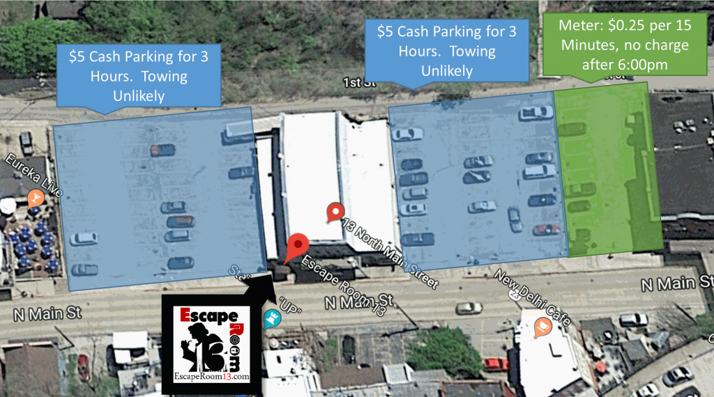 Directions & Info – Escape Room 13